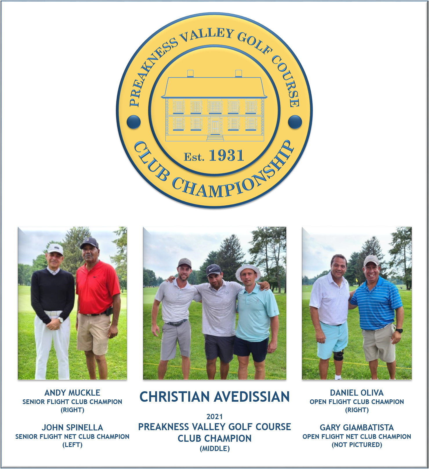 PVGC CLUB CHAMPIONSHIP - Preakness Valley Golf Course