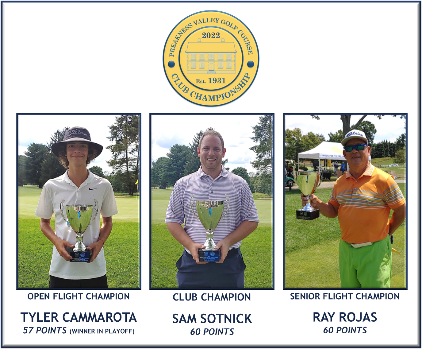 PVGC CLUB CHAMPIONSHIP - Preakness Valley Golf Course